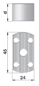 Item # HVWPX10S, SPACER FOR HEIGHT ADJUSTABLE SYSTEM X TYPE d=10 On ...