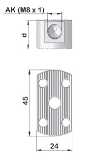 Item # HVWPX20S-AK2, SPACER FOR HEIGHT ADJUSTABLE SYSTEM WITH RADIAL ...